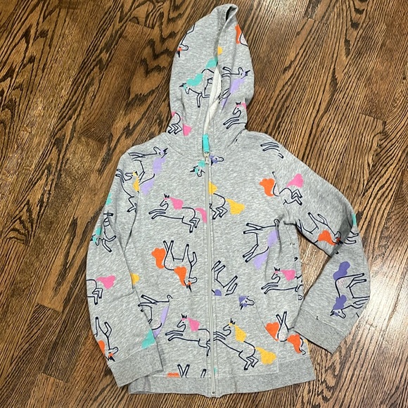 Cat & Jack | Shirts & Tops | Little Girls Cat And Jack Unicorn Zip Up ...